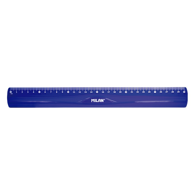 Milan Regla Flexible y Resistente - Longitud 30cm - Color Azul - Loja ...