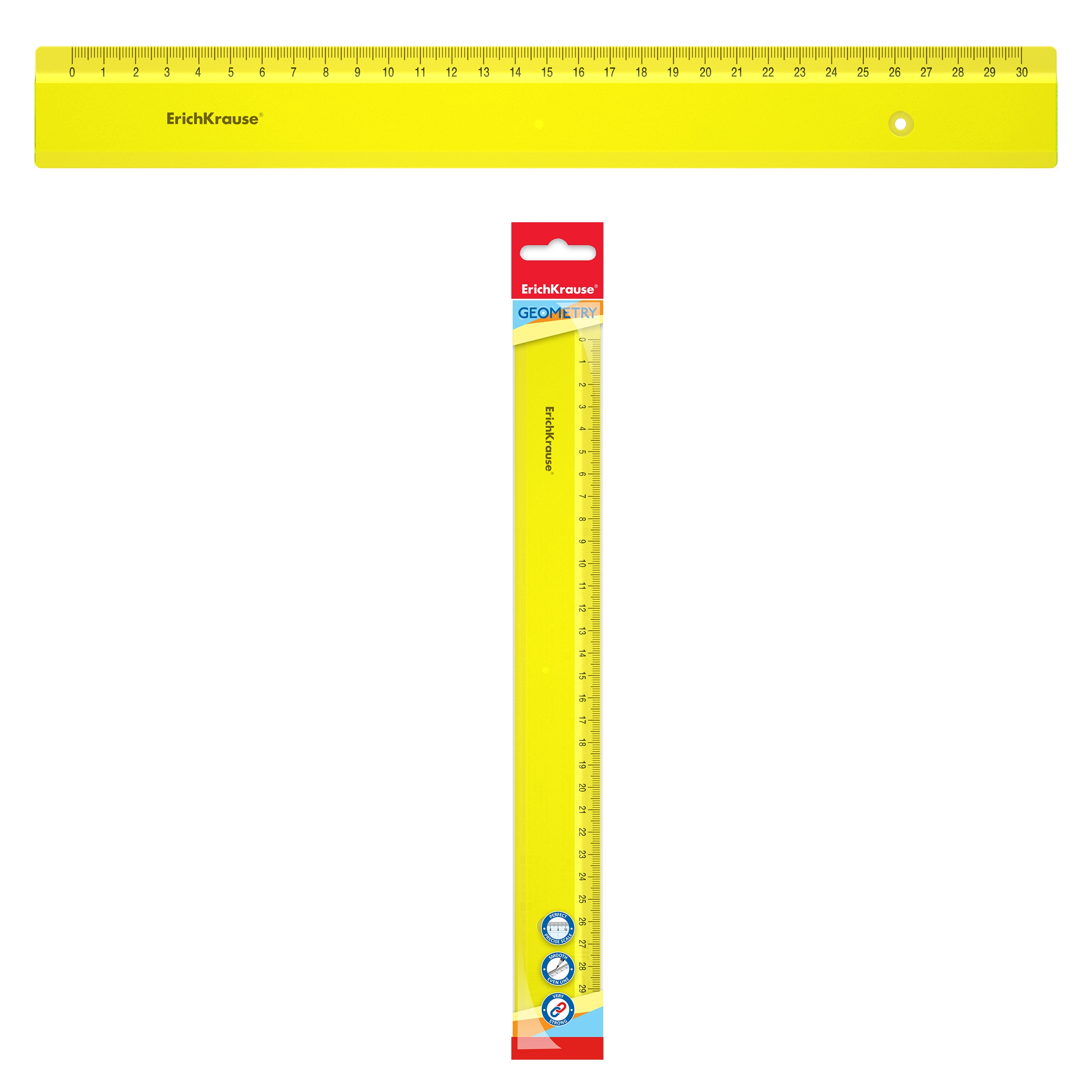 Erichkrause Regla Neon - 30cm - Amarilla - Bolsa de Polietileno - Loja ...
